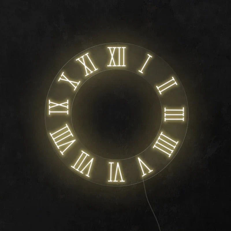 Roman Numeral Time LED Neon Sign Light Neon – Neu Neon